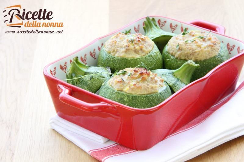 Ricetta Zucchine tonde ripiene | Ricette della Nonna