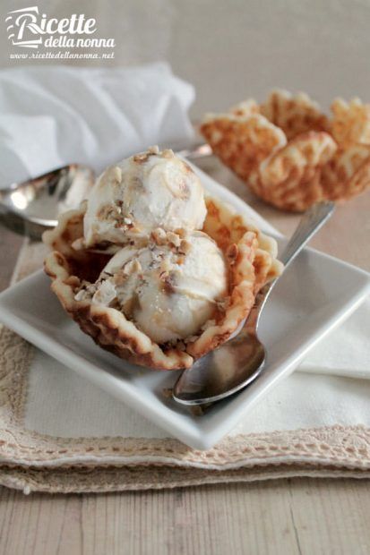 Cialda per gelato, ricetta croccante | Ricette della Nonna