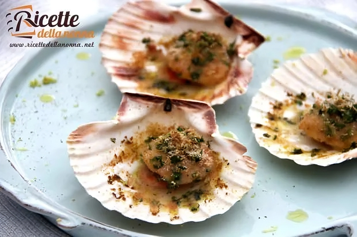 Ricetta Capesante gratinate al forno | Ricette della Nonna